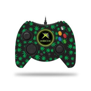 mightyskins skin compatible with microsoft xbox one hyperkin duke controller - marijuana | protective, durable, and unique vinyl wrap cover | easy to apply, remove | made in the usa