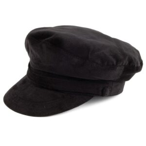 Jaxon Corduroy Fiddler's Cap (XX-Large, Black)