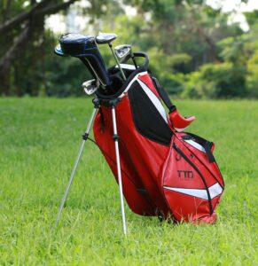 super light-weight golf stand bag for easy carry, red