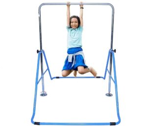 jungle kids blue gym preschool horizontal hanging monkey bar gymnastics indoor playground