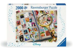 ravensburger disney stamp album puzzle - unique 2000-piece jigsaw for kids & adults | softclick technology for perfect fit | anti-glare surface | ideal gift for all ages