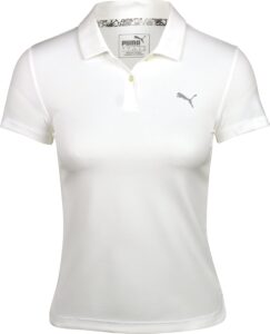 puma golf girls 2019 polo, bright white, small