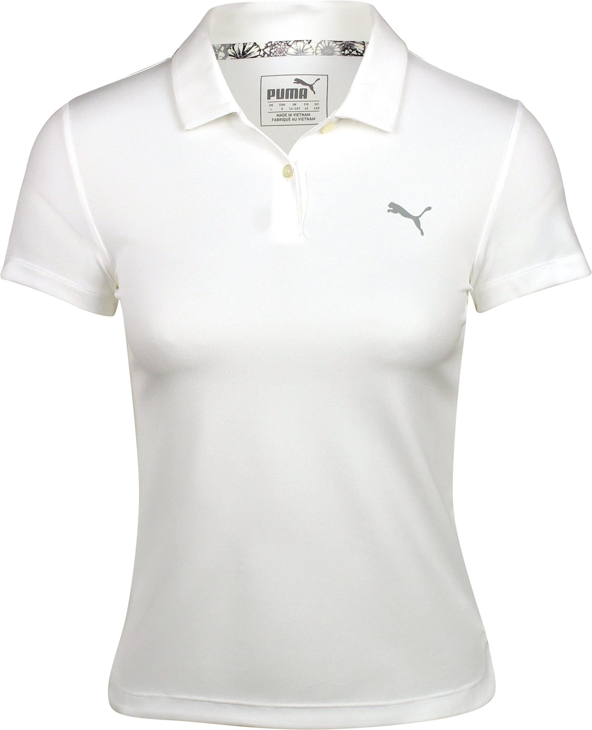 Puma Golf Girls 2019 Polo, Bright White, Small