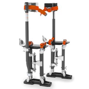 gyptool pro 18" - 30" magnesium drywall stilts - gray