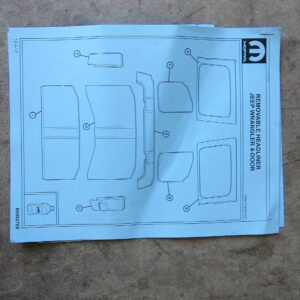 Jeep Wrangler JL 4 Door Headliner Insulation Kit Mopar OEM