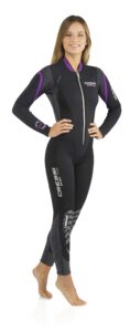 cressi bahia flex 2.5mm lady, black/lilac, 2xl