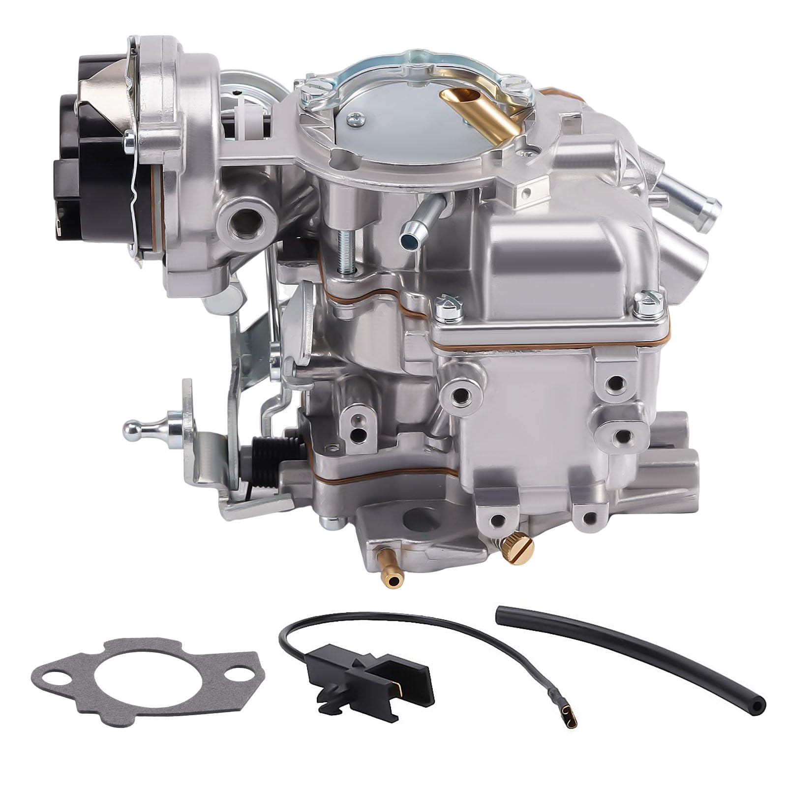 maXpeedingrods 1 Barrel Carburetor for Ford 4.9L 300 Cu/4.1L 250 Cu/3.3L 200 Cu Engine 1965-1985 for Bronco Fairmont Granada Econoline F100 F150 F250 F350, Automatic Choke