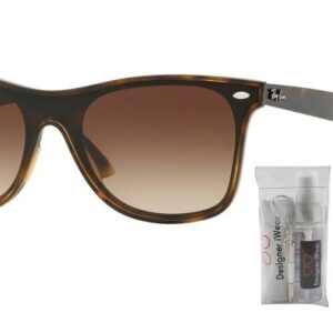 Ray-Ban RB4440N BLAZE WAYFARER 710/13 41M Light Havana/Brown Gradient Sunglasses For Men For Women+ BUNDLE with Designer iWear Eyewear Kit