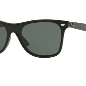 Ray-Ban RB4440N BLAZE CLUBMASTER 601/71 41M Black/Green, Black/Green, Size 41 mm