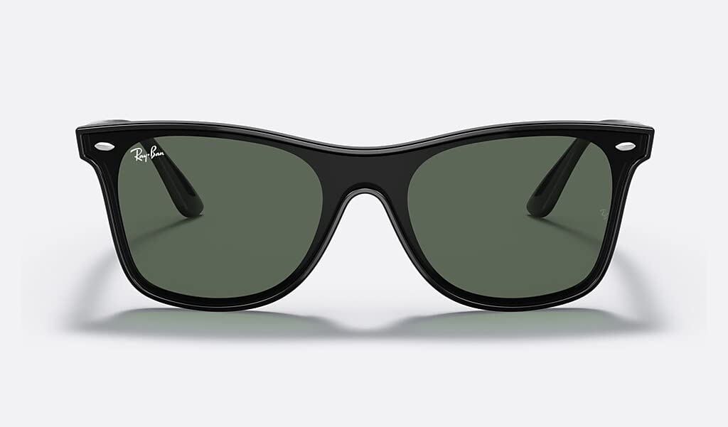 Ray-Ban RB4440N BLAZE CLUBMASTER 601/71 41M Black/Green, Black/Green, Size 41 mm