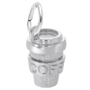 rembrandt charms sterling silver coffee cup charm