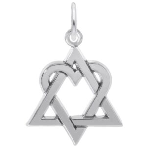 rembrandt charms, adoption symbol.925 sterling silver