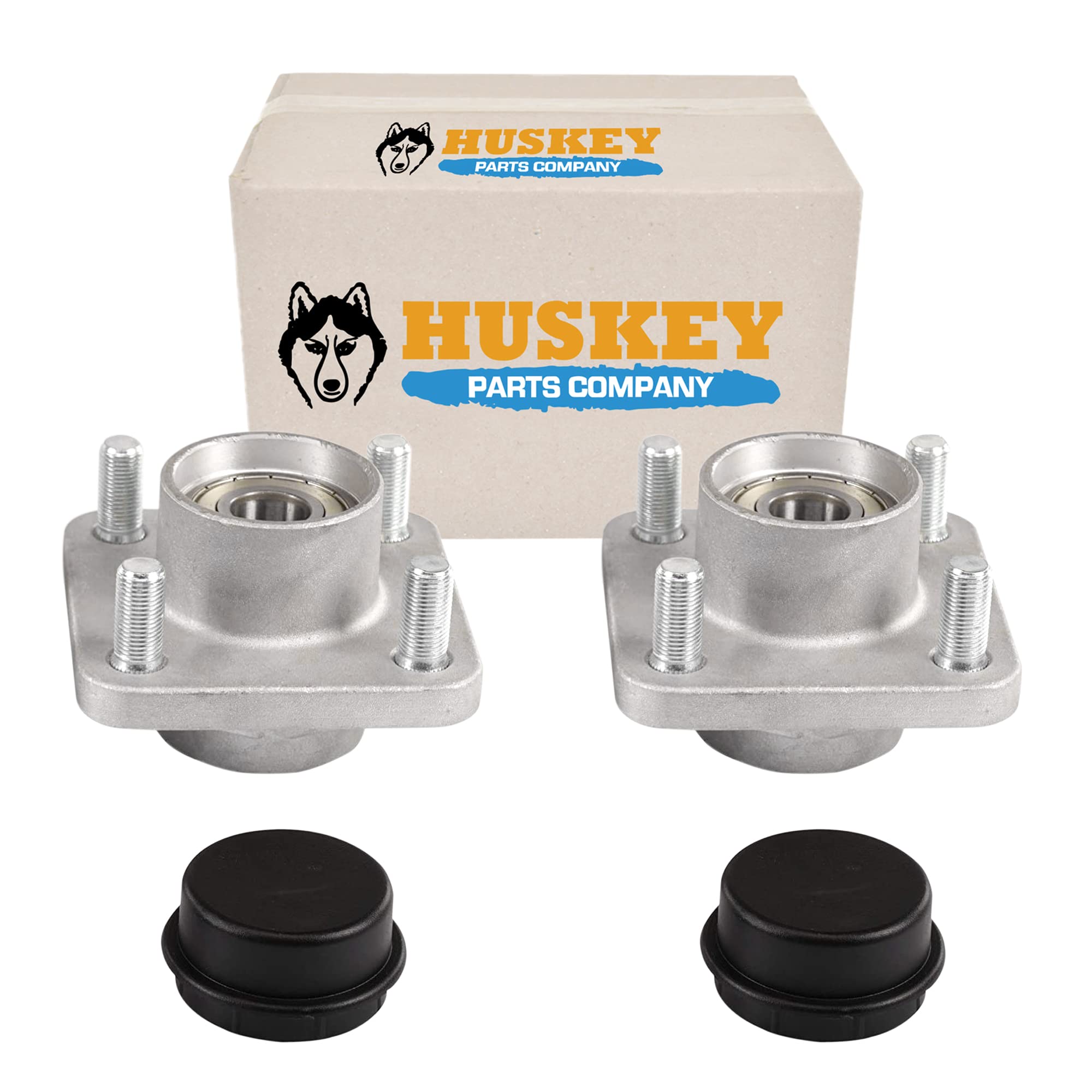 Huskey 2X Front Wheel Hub Bearing Assemblies and Bearings for Club Car DS & Precedent 2003 & Up G & E Models, Replaces OEM Part # 102357701, Aftermarket Reference # 6110