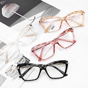 FEISEDY Cat Eye Glasses Frame Clear Lenses Eyewear Women B2440