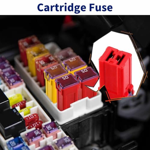 Jcase Fuse Kit Mini Jcase Fuse Assortment Low Profile 20A 30A 40A 50A 60A Fit for Ford Chevy/GM Nissan and Toyota Pickup Trucks Cars and SUVs