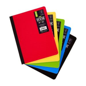 pen + gear 5 pack poly composition notebook, 9-3/4" x 7-1/2", wide ruled, 80 sheet