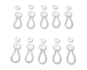 stayput 5" white shock cord & fastener, 10 pack - cord length is 5" end to end w/out loop