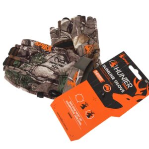 SPIKA Camouflage Hunting Fingerless Gloves,Tactical Half Finger Glove for Hunting Driving Padding Climbing S-M