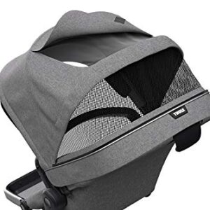 Thule Sleek Sibling Seat, Grey Melange , 10" x 32.7" x17.1"