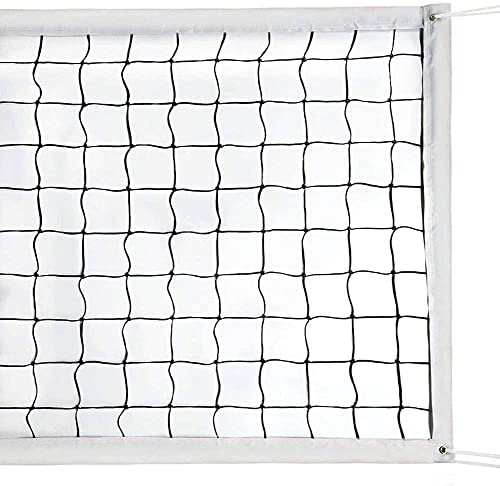 Volleyball Nets, Professional Volleyball Net, Portable Volleyball Replacement Net for Backyard Schoolyard Sports Beach Swimming Pool, Indoor/Outdoor Volleyball Net Set, 32FTX3FT, Poles Not Included