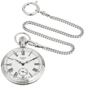 tissot unisex-adult lepine brass pocket watch grey t8614059903300