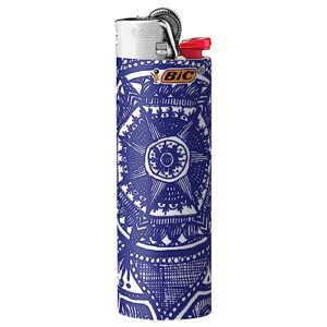 BIC Maxi Pocket Lighter, Special Edition Bohemian Collection, Assorted Unique Lighter Designs, 50 Count Tray of Lighters