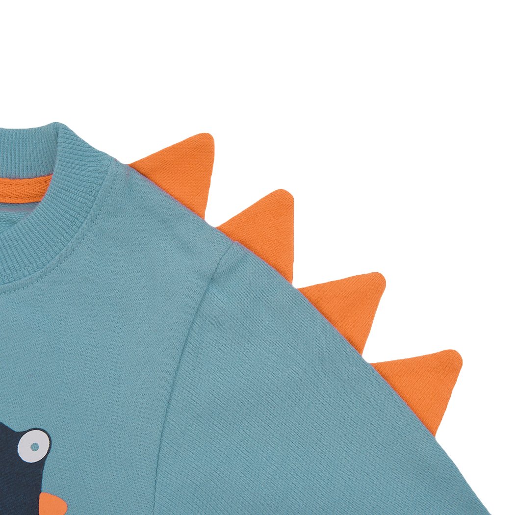 Boys Dinosaur Sweatshirts Toddler Long Sleeve T-Shirts Pullover Cartoon Tee Sport Tops for Kids 4T