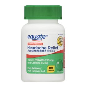 equate headache relief, extra strength, 80 geltabs (pack of 2)