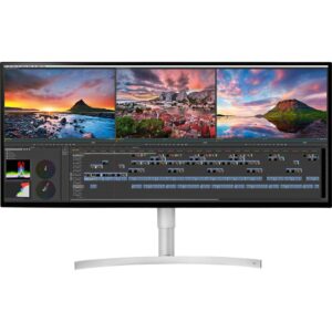 lg 34wk95u-w 34"ultrawide 5k nano ips led monitor with built-in speakers, 5120x2160