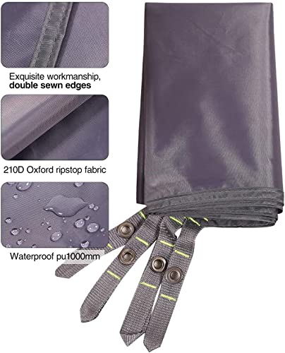 REDCAMP Waterproof Camping Tent Tarp - 55"x83", 4 in 1 Multifunctional Tent Footprint for Camping, Hiking and Survival Gear, Lightweight and Compact