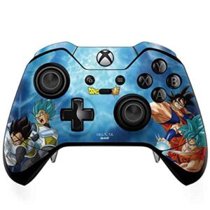 skinit decal gaming skin compatible with xbox one elite controller - officially licensed dragon ball super goku vegeta super ball design