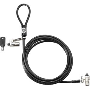 hp nano - security cable lock - for chromebook 11 g6, elite x2 1012 g2, elitebook 1040 g4 and more - black