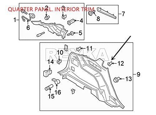 Rexka 30pcs Center Console Radio DVD Dash Panel Switch Bezel Clip Body Trim Retainer Compatible with Ford Mercury Mustang Edge Escape Expedition F-150 Explorer Jeep Dodge Challenger