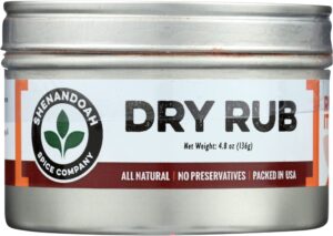 shenandoah spice co rub dry, 4.8 oz