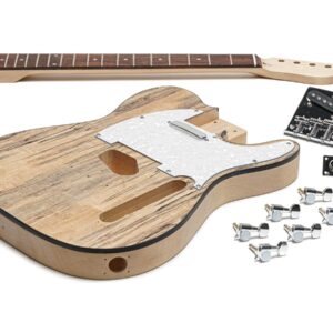 Solo TCK-1SM DIY Electric Guitar Kit With Spalted Maple Top