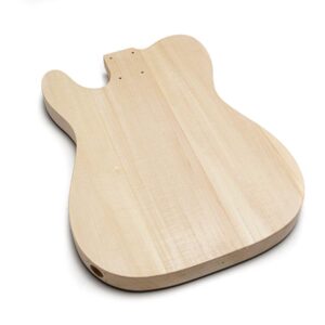 Solo TCK-1SM DIY Electric Guitar Kit With Spalted Maple Top