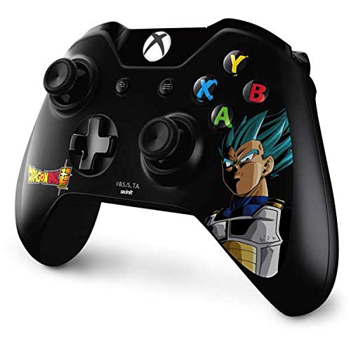 Skinit Decal Gaming Skin Compatible with Xbox One Controller - Officially Licensed Dragon Ball Super Dragon Ball Super Vegeta Design