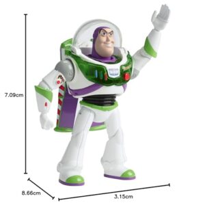 Disney Pixar Toy Story 4 Blast-Off Buzz Lightyear Figure, 7 in / 17.78 cm-Tall, with Lights, Phrases, Sounds and Pop-Out Wings, Gift for Kids 3 Years and Older [Amazon Exclusive]