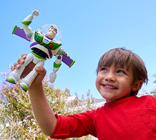 Disney Pixar Toy Story 4 Blast-Off Buzz Lightyear Figure, 7 in / 17.78 cm-Tall, with Lights, Phrases, Sounds and Pop-Out Wings, Gift for Kids 3 Years and Older [Amazon Exclusive]