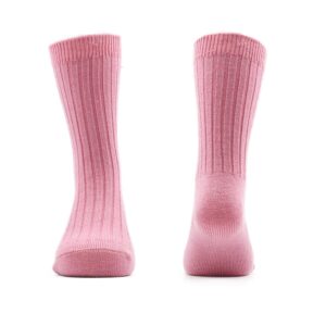 HowJoJo Girls Wool Socks Kids Crew Seamless Winter Warm Thermal Socks 6 Pack 6-8 Years