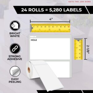 enKo (24 Rolls, 5280 Labels) Address & Shipping Labels 30323 (2-1/8 x 4") Compatible for Dymo LabelWriter