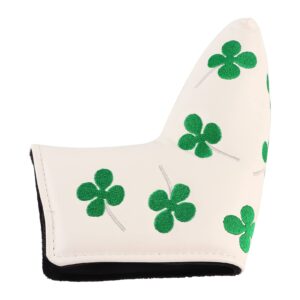 VGEBY Putter Head Cover, Putter Boote Head Covers Putter Headcover for All Brands Blade(White) Stuff Blade Putter Cover