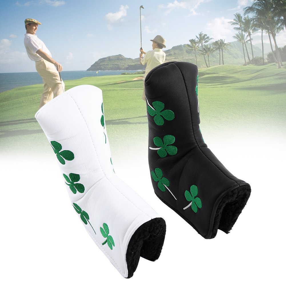 VGEBY Putter Head Cover, Putter Boote Head Covers Putter Headcover for All Brands Blade(White) Stuff Blade Putter Cover