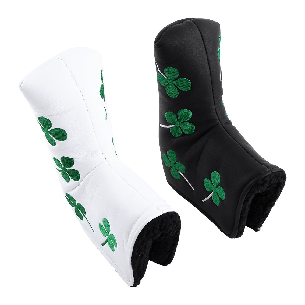 VGEBY Putter Head Cover, Putter Boote Head Covers Putter Headcover for All Brands Blade(White) Stuff Blade Putter Cover