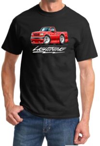 1993 1994 1995 ford svt lightning f150 truck full color design tshirt medium black