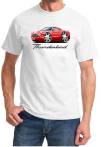 2002-05 ford thunderbird hardtop full color design tshirt xl white