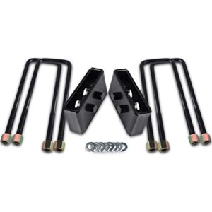 scitoo 1.5 inch leveling lift block kits with extra long square leaf spring axle u bolts 2004-2018 for ford for f-150 2wd/4wd