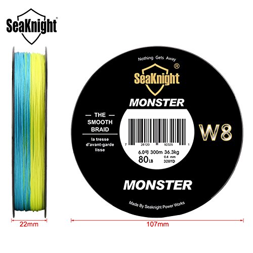 Ochoos W8 300M 8 Strands Fishing Line Braided Wire Multi-Colors 20-100LB Line Salt Water - (Size: 2.0) - Fishing Line