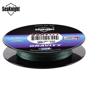 Ochoos Gravity 150M 20-40LB Braided Wire Fishing Line 6+1 Strands Green Fast Sinking Line - (Size: 1.0) - Fishing Line