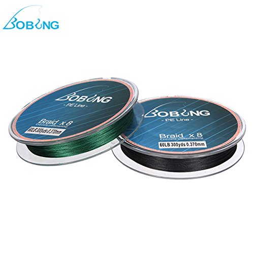 Ochoos 300M Length 8 Strands PE Braided Fishing Lines 0.6-5 7 Kinds of Line - (Size: 4, Color: Green) - Fishing Line